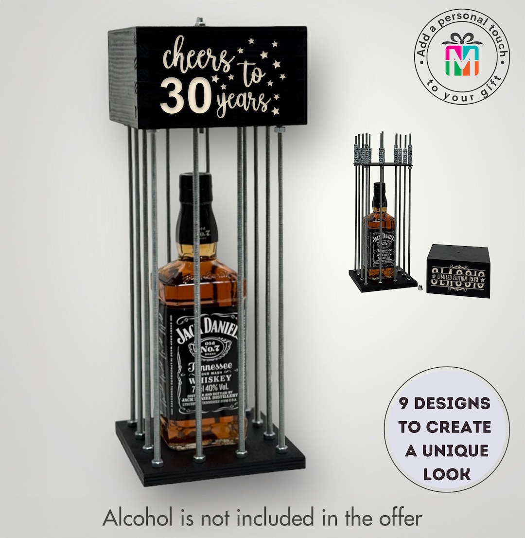 Personalized Alcohol Cage | Custom Engraved | Unique Birthday Gift for ...