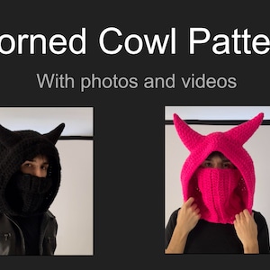 Horned Cowl Pattern (DIGITAL DOWNLOAD ONLY) - Etsy
