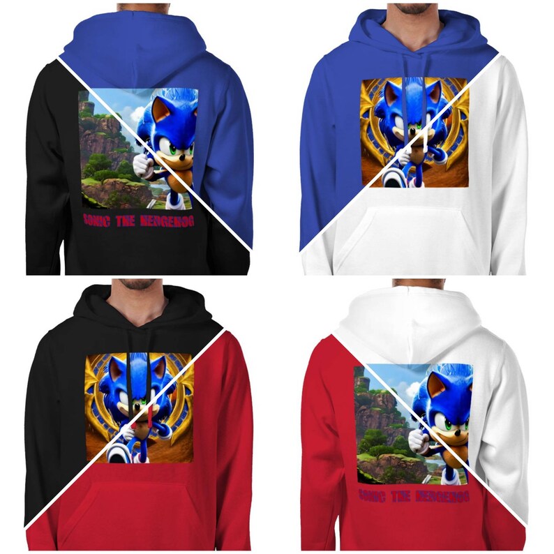 Sonic the Hedgehog Hoodie - Etsy