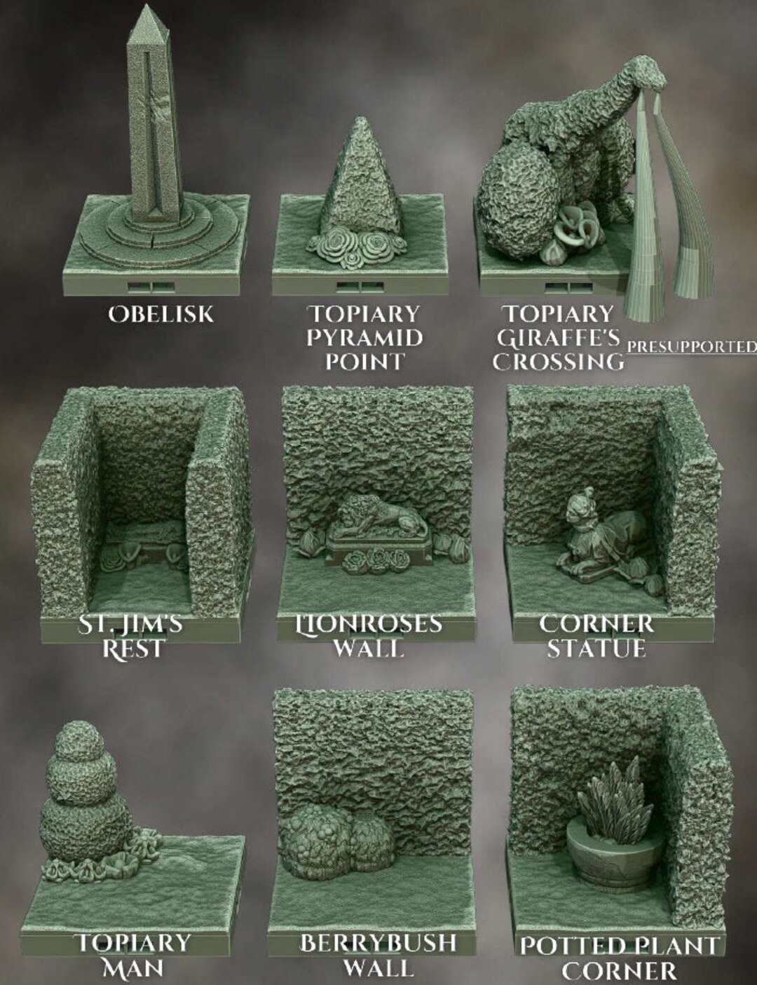 3D Printed Fantasy Floor Tiles Aether Studios 2x2 Modular Set - Etsy