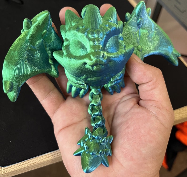 Cinderling 3D Printed Horned Hanging Cinderwing3d - Etsy