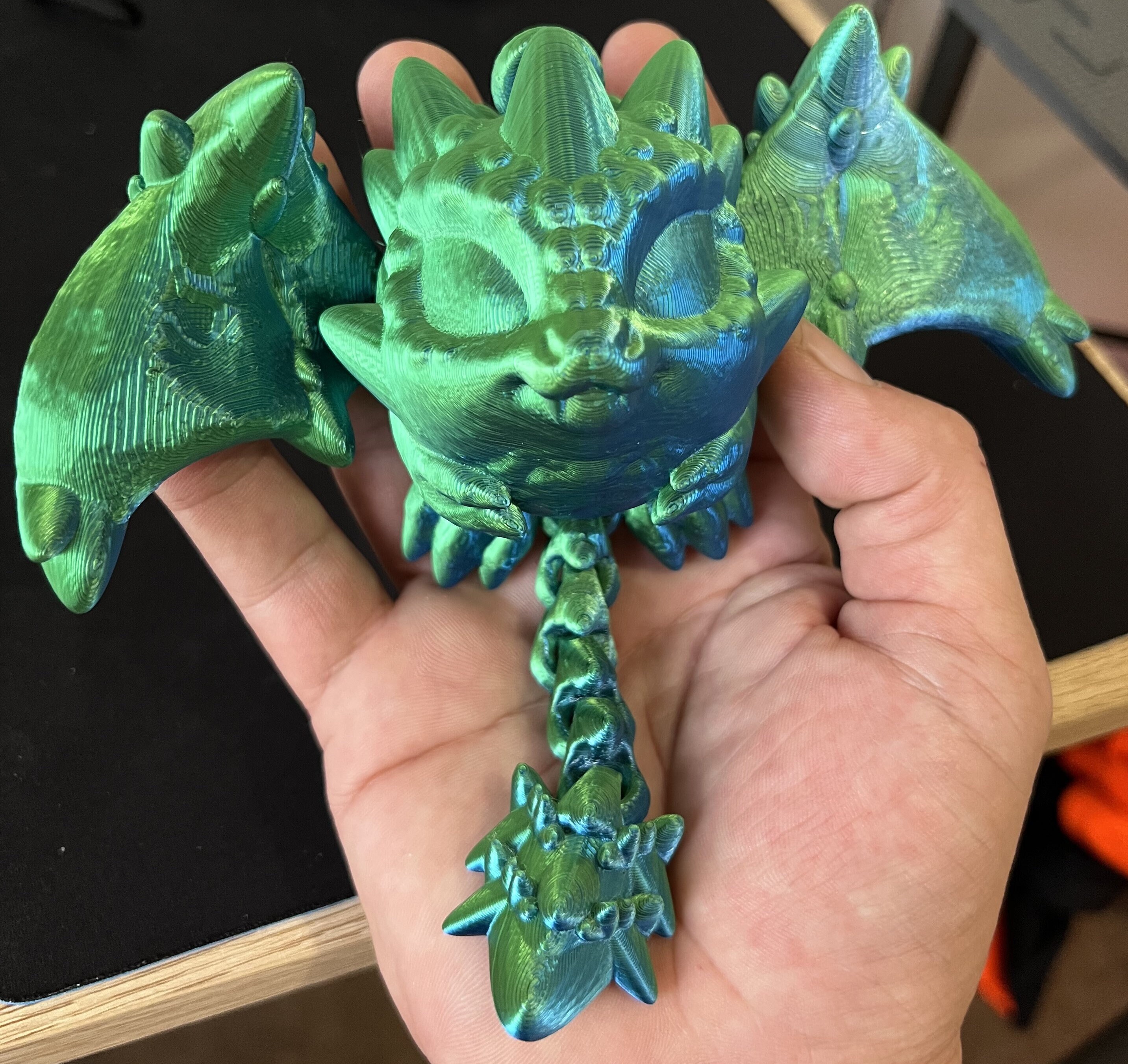 Cinderling 3D Printed Horned Hanging Cinderwing3d - Etsy