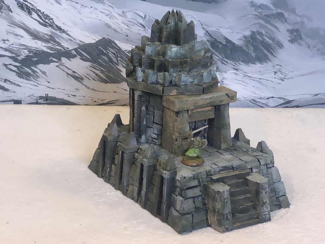 Dark Elf Fortress 3D Printed Miniature for DND and Tabletop Games - Etsy