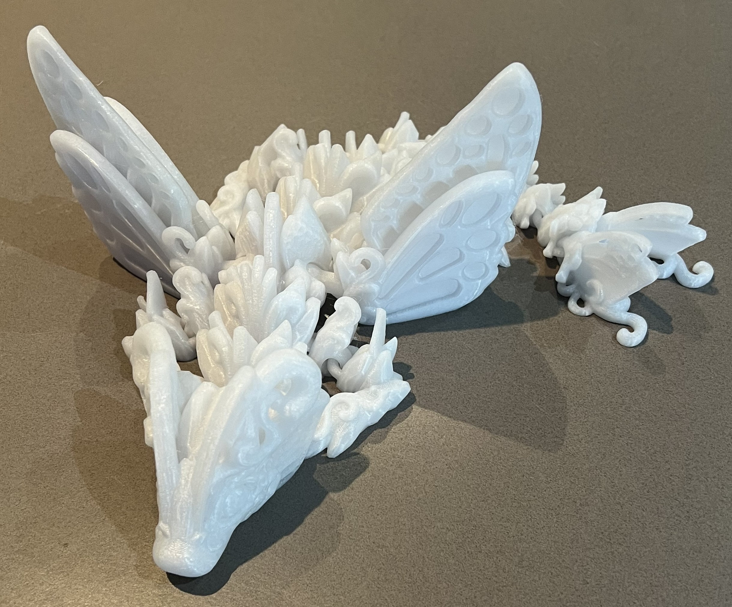 Baby Butterfly Dragon Open Wings 3D Printed Cinderwing Fully Articulate ...