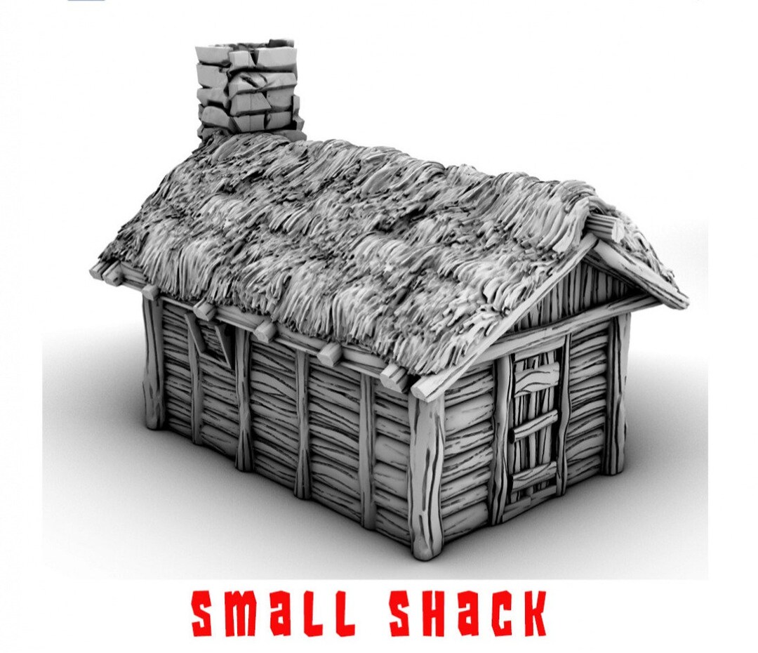 3D Printed Wooden Shack Miniature for DND and Fantasy Games - Etsy UK