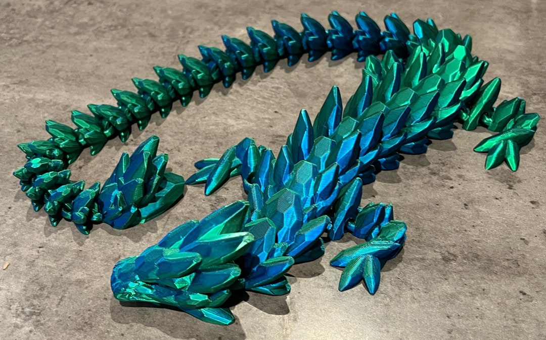 Gemstone Dragon 3D Printed Cinderwing Fully Articulated 60cm - Etsy