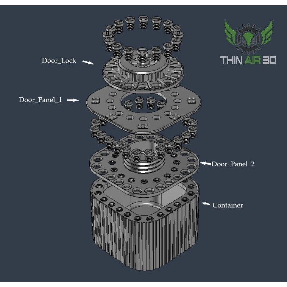 The Ultimate 3D Printed Vault Piggy Bank With 40 Screw Challenge - Etsy