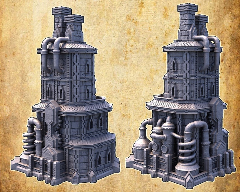 Dwarven Alchemist's Workshop 3D Printed Playable Interior for Tabletop ...