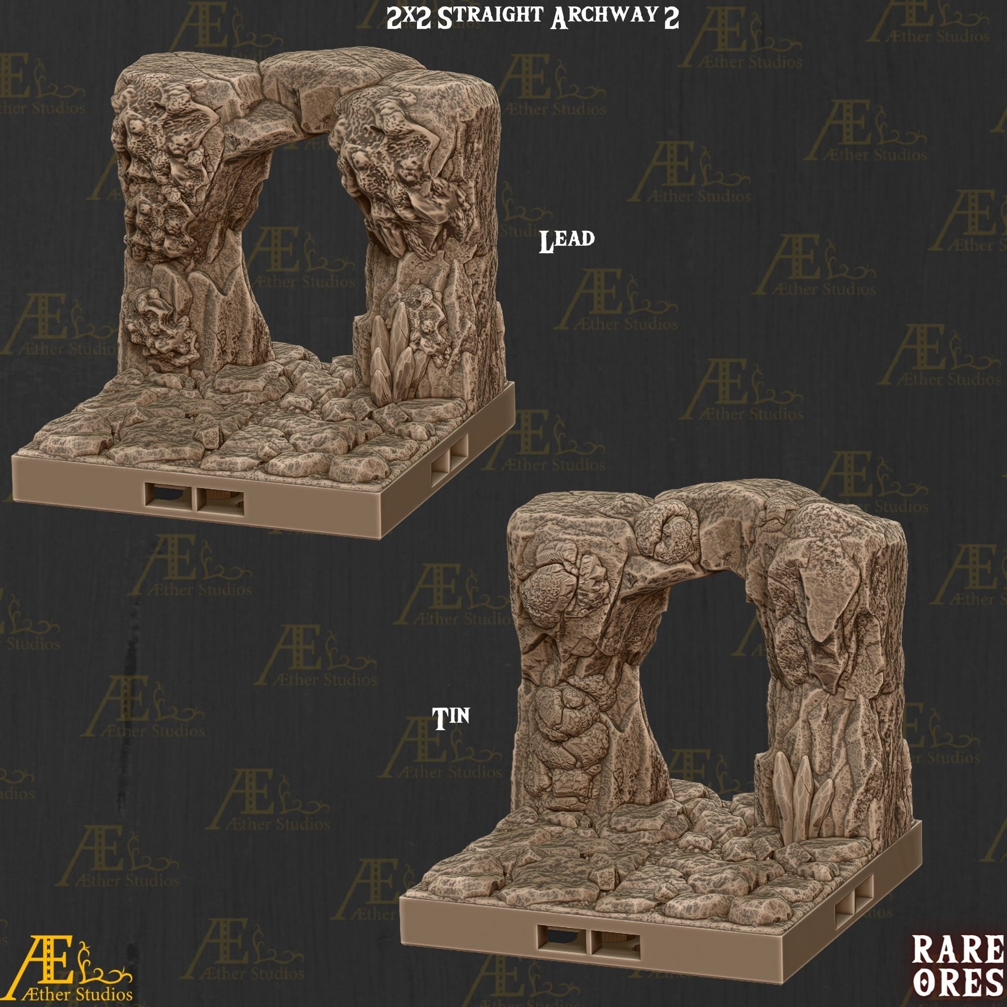 Cavern Curved Wall Tiles-aether Studios 2x2-3d - Etsy