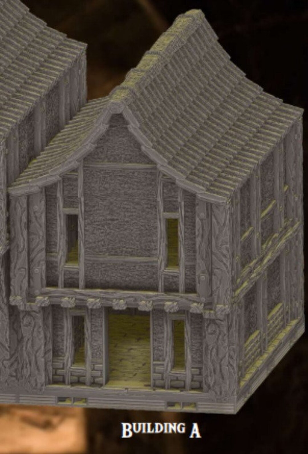 2-story Fantasy House/shop/ruin 3D Printed Terrain by Aether Studios - Etsy