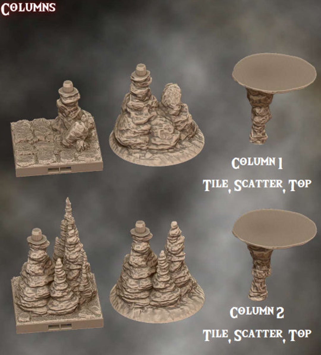 Swole Avid Cleft Connectable 3D Floor Tiles Aether Studios 2x2 Scatter ...