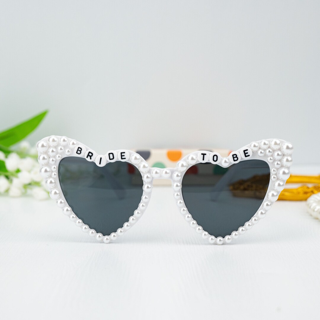 Personalized Bride to Be Sunglasses,bachelorette Sunglasses,bride Heart ...