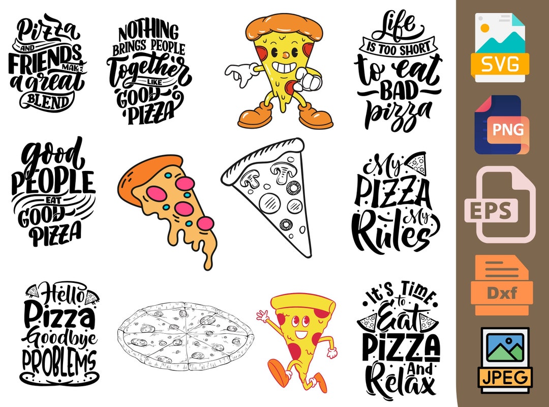 Pizza SVG Bundle\ Pizza Png Bundle\ Pizza Clipart Bundle\ Pizza ...