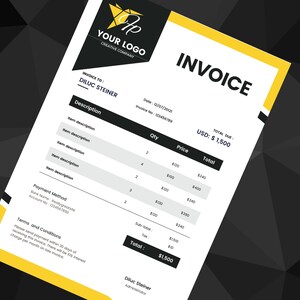 Invoice Template\ Business Invoice\ Printable Invoice\ Editable Invoice ...