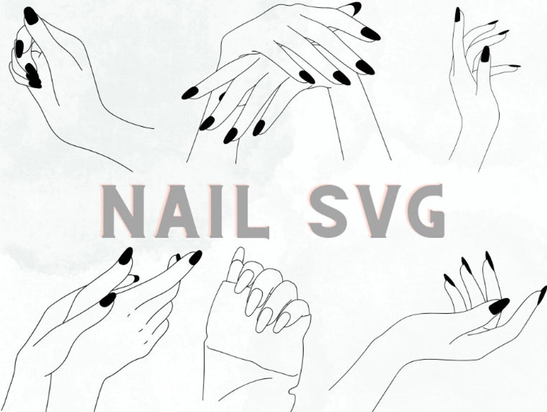 Nail Tech SVG Bundle\ Nail Artist SVG Cut File\ Girl Hand Svg\ Nail Art ...