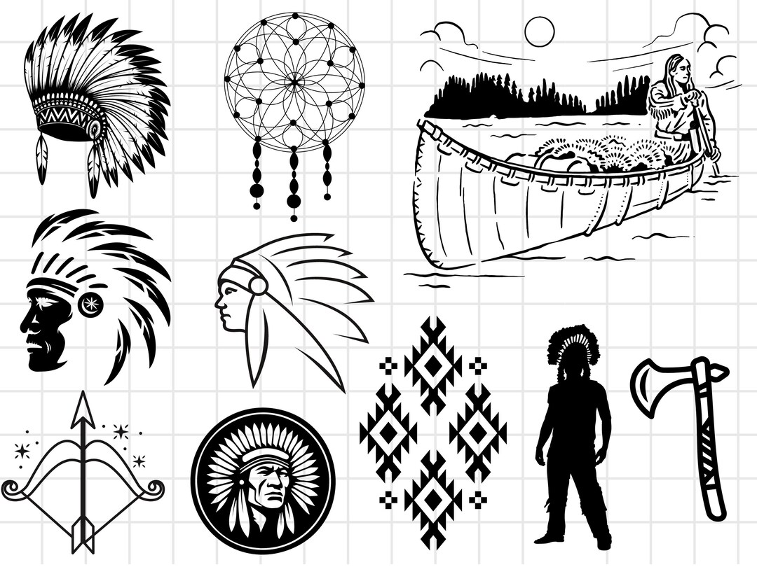 Native American Svg Bundle, Warriors Svg, Mandala Svg, American Indian ...