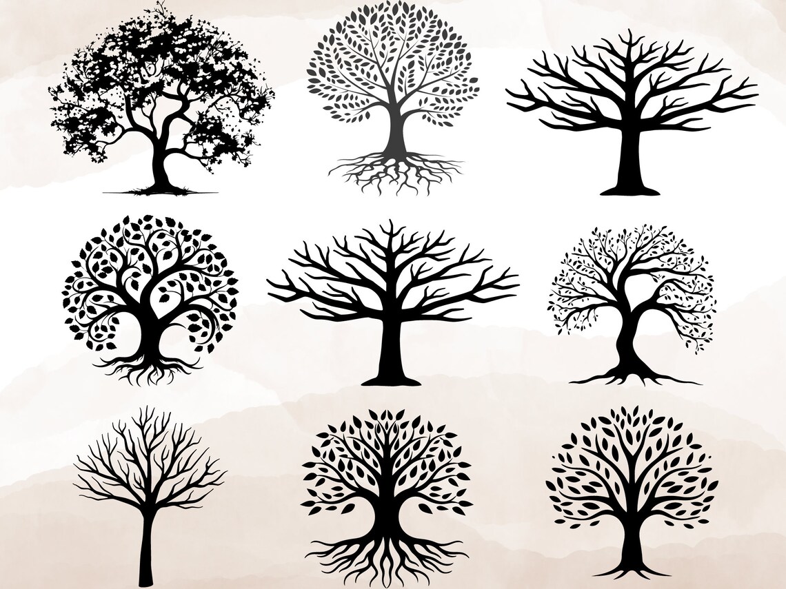 Tree of Life SVG Bundle, Family Tree Svg, Tree of Life Clipart, Tree ...