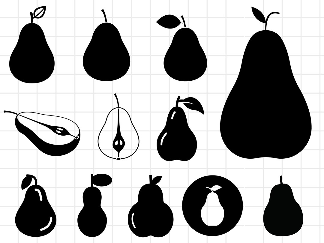 Pear SVG Bundle/ Fruit Svg / Clipart / Cricut/ Dxf / Png / Image ...