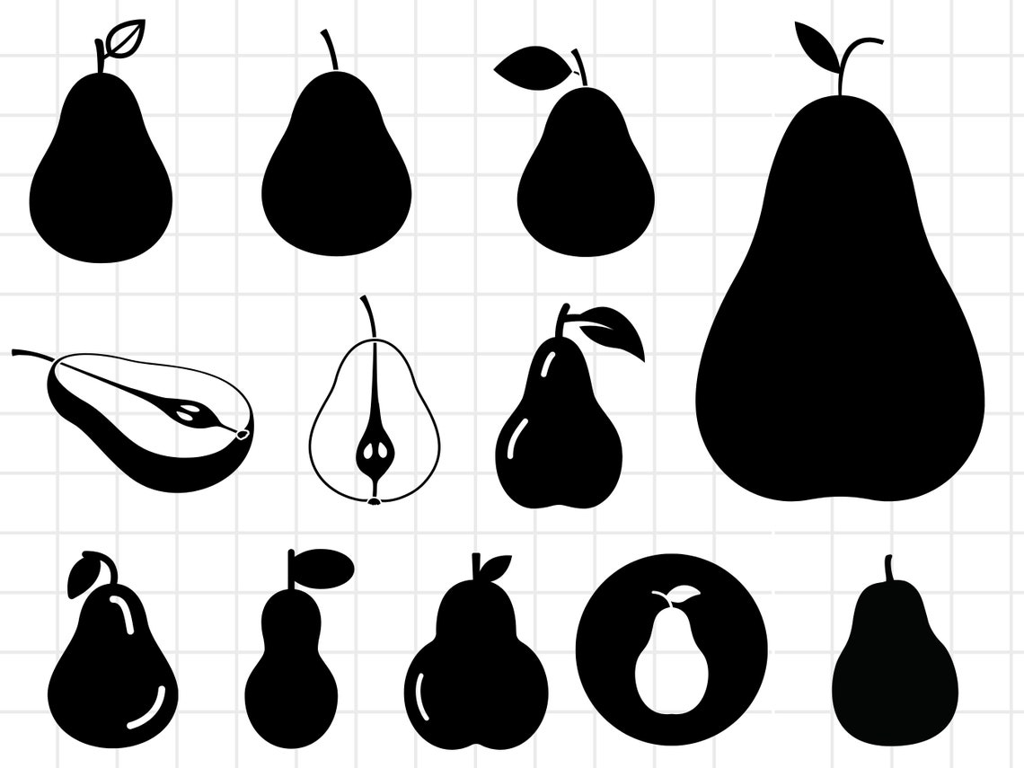 Pear SVG Bundle/ Fruit Svg / Clipart / Cricut/ Dxf / Png / Image ...