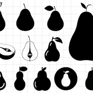 Pear SVG Bundle/ Fruit Svg / Clipart / Cricut/ Dxf / Png / Image ...