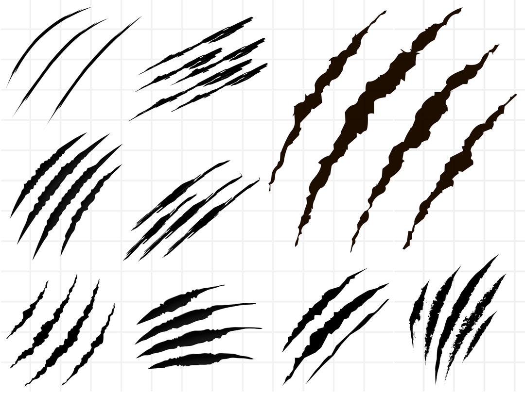 Scratches SVG Ultimate Bundle - Animal Scratches, Claw Mark SVG, Claw ...
