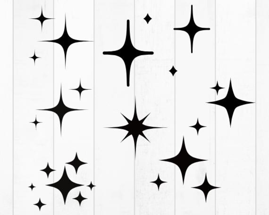 Sparkle SVG Bundle, Sparkle Stars SVG, Stars Svg, Star Clipart, Bright Stars, Twinkle Stars ...