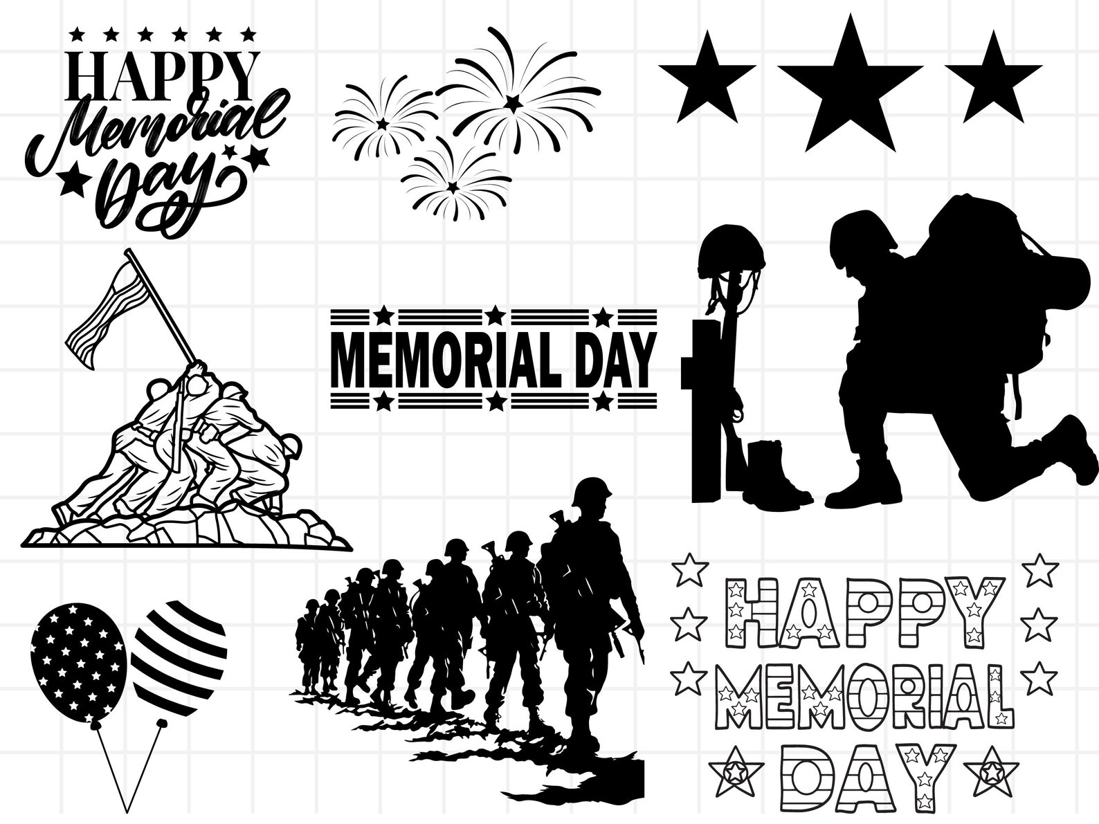 Memorial Day SVG Bundle, US Soldier Svg, America Svg, Fourth of July ...