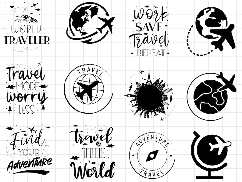 Travel Svg Bundle, Funny Travel Svg, Traveling Svg, Travel Clipart, Svg ...