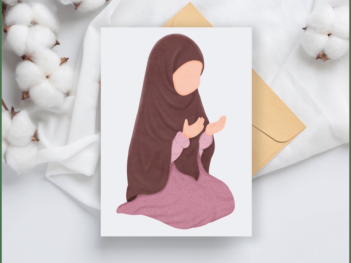 Muslim Girls Svg, Muslim Woman Svg, Beautiful Girl With Hijab SVG ...