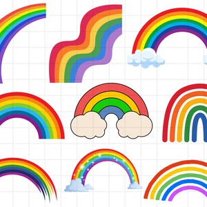 Rainbow SVG Bundle ,cloud, Weather Svg ,rainbow, Cut File ,kids ,baby ...