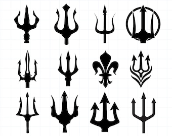 Trident SVG Bundle, Trident Vector, Trident Cut Files,harpoon Svg,spear ...