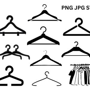 Hanger SVG Bundle, Hanger Vector, Wood Hanger Svg, Hangers Svg, Coat ...