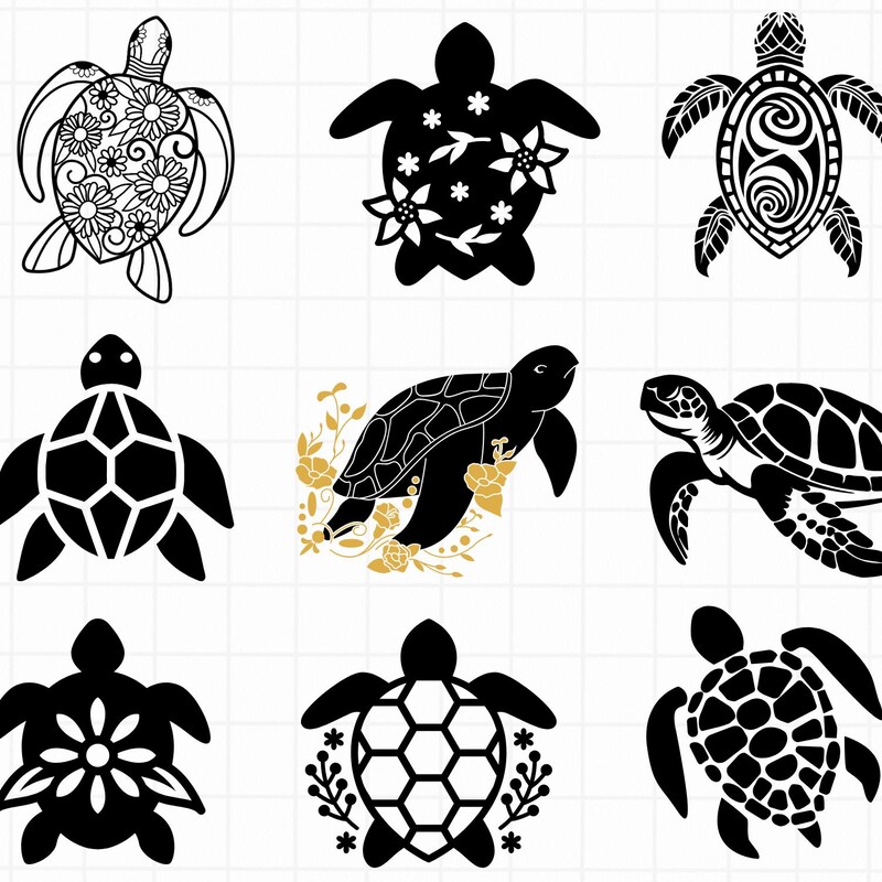 Sea Turtle Monogram - Etsy