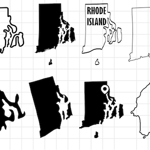 Rhode Island State SVG Cut File: Cricut, Silhouette Clip Art - Etsy