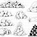 Pile of Rocks Boulder Stone Stack Mound Heap Quarry Png,svg,eps,cricut ...