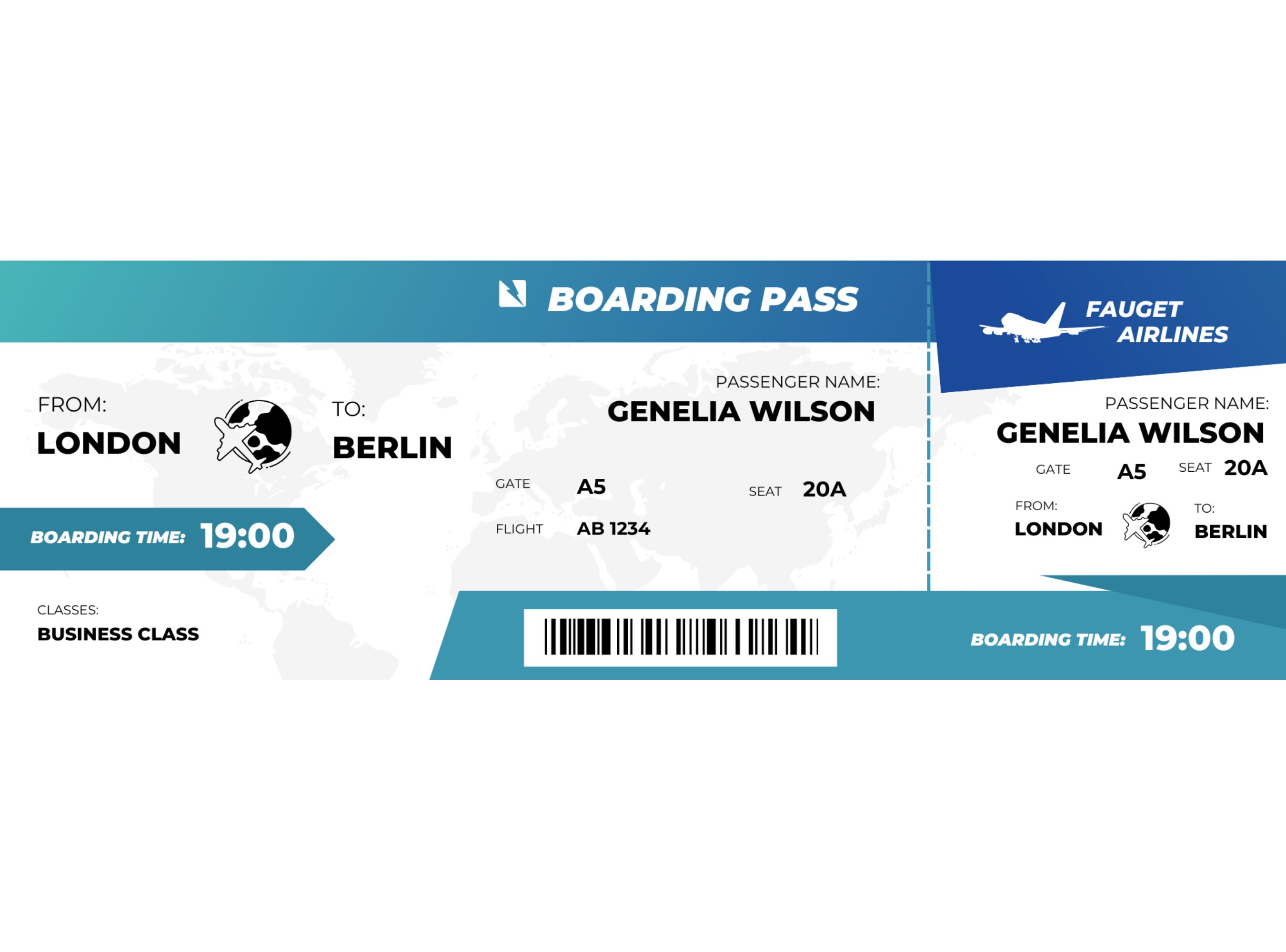 Editable Boarding Pass Template: Surprise Gift (canva Template) - Etsy