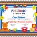 Editable Preschool Diploma| Printable School Diploma Certificate ...