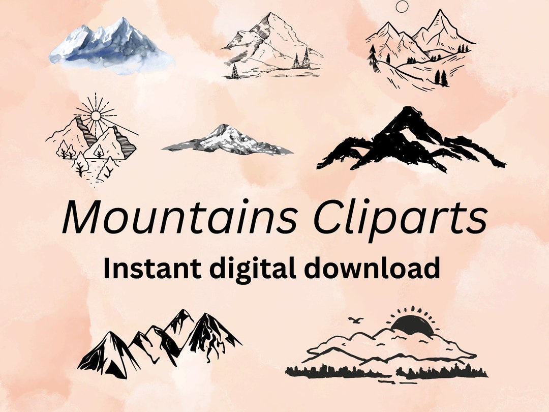 Mountain SVG, Moutain Forest Scene PNG, Mountain Stream SVG, Elk Forest ...