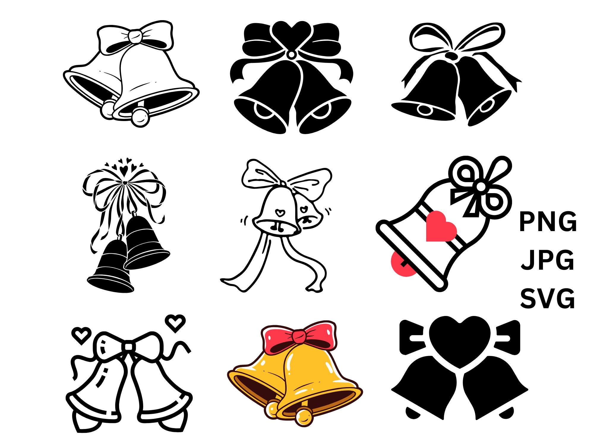 Wedding Bells SVG, Jingle Bells SVG Bundle, Ring Bell Svg, Bells Cut ...