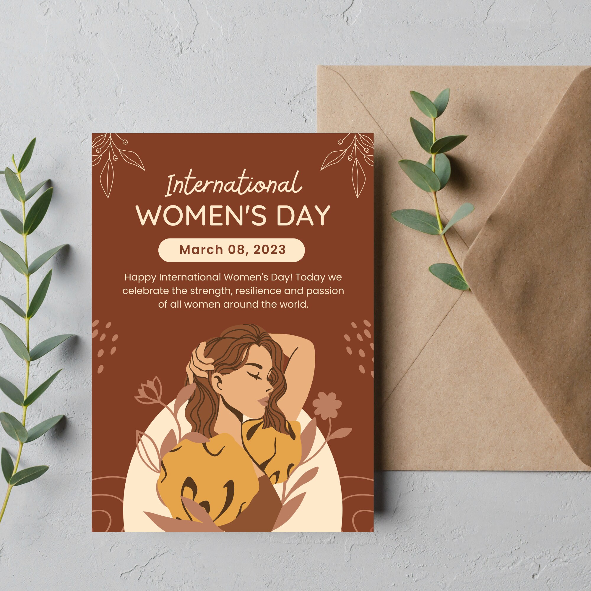 International Women's Day Card: Printable Greetings (PDF) - Etsy