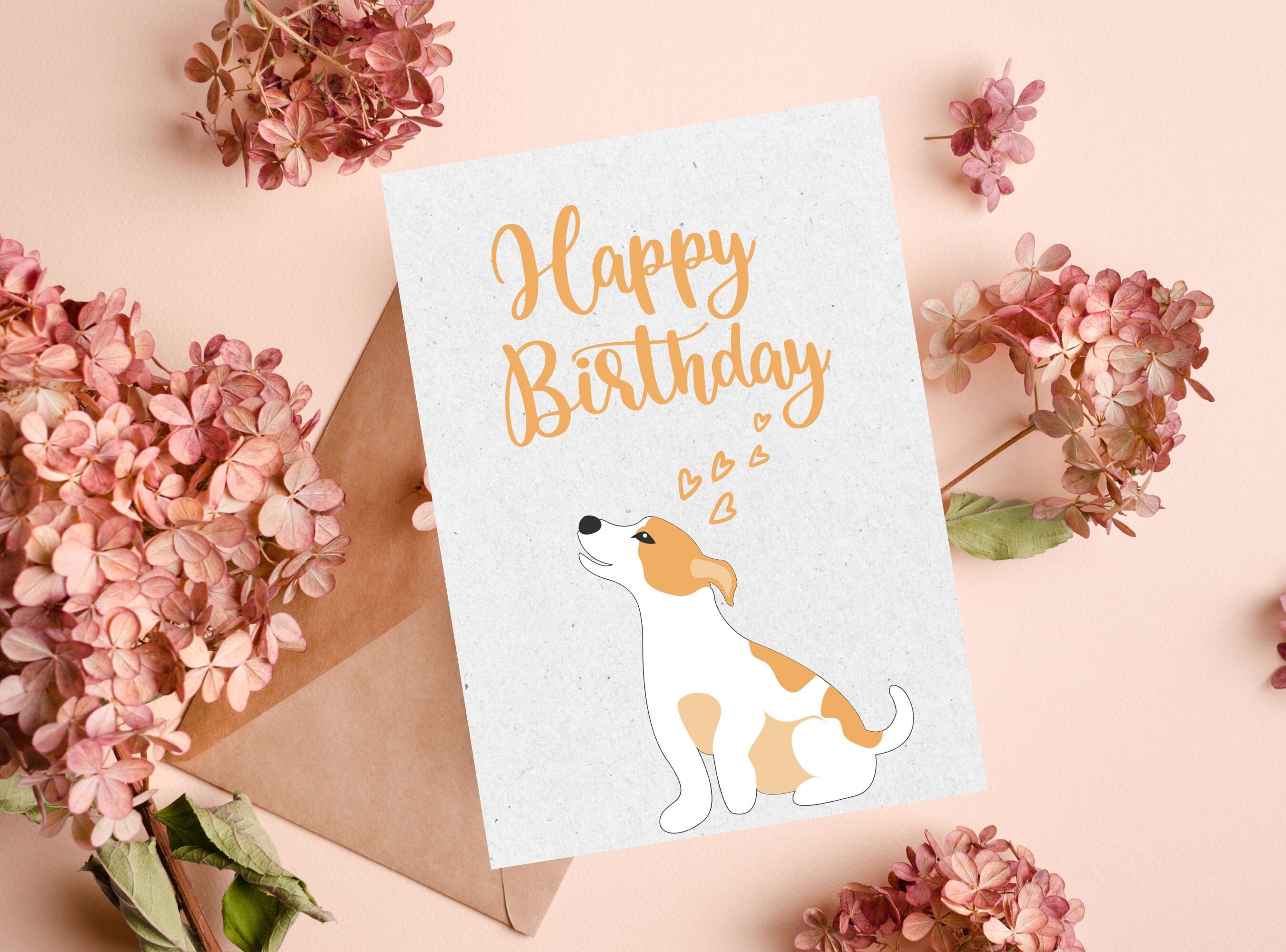 Printable Dog Birthday Card/ Printable Birthday Card Funny/ Digital ...