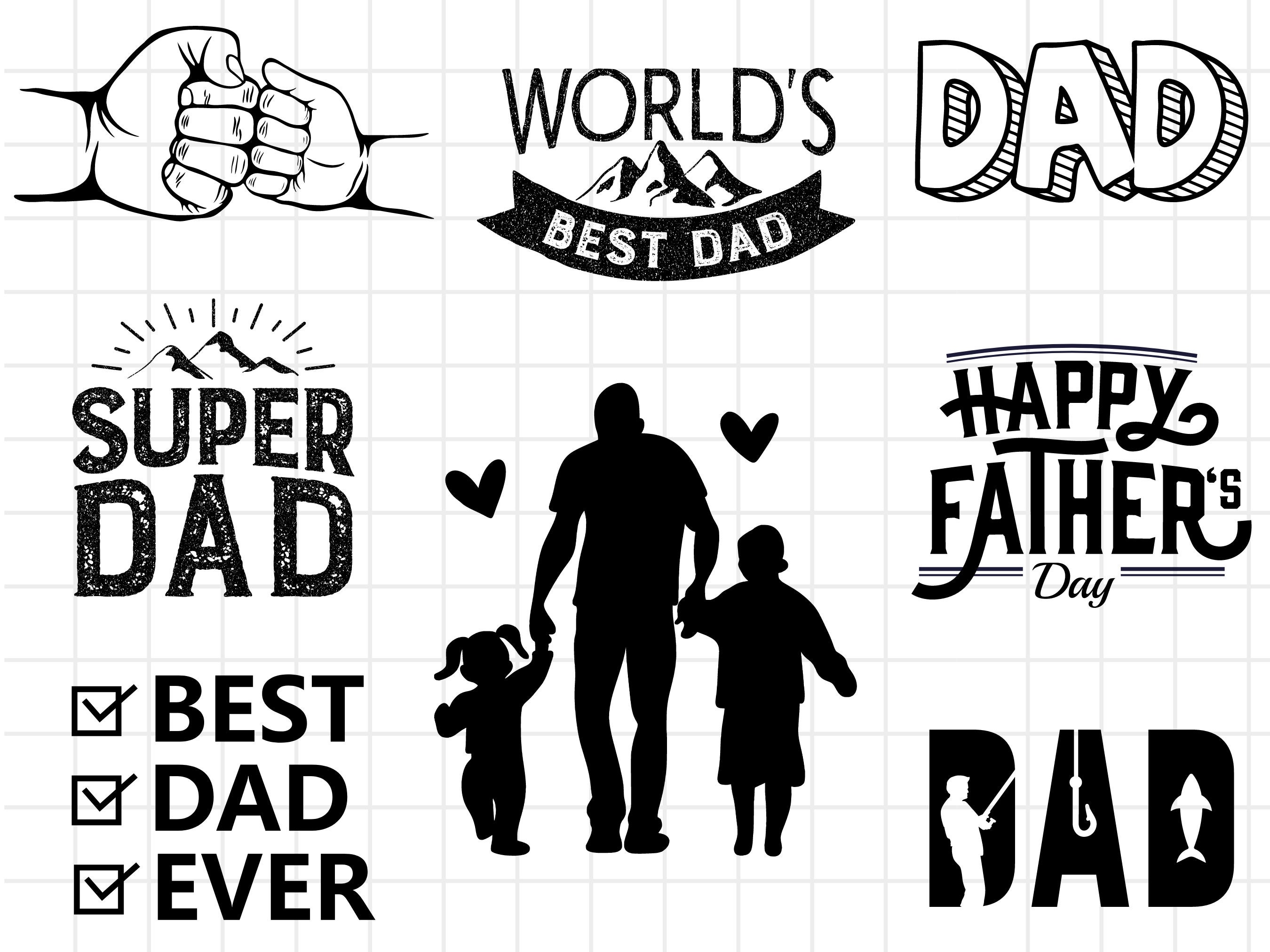 Dad Life SVG Bundle / Cut Files / Clip Art / Commercial Use / Father's ...