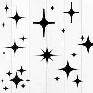 Sparkle SVG Bundle, Sparkle Stars SVG, Stars Svg, Star Clipart, Bright Stars, Twinkle Stars ...