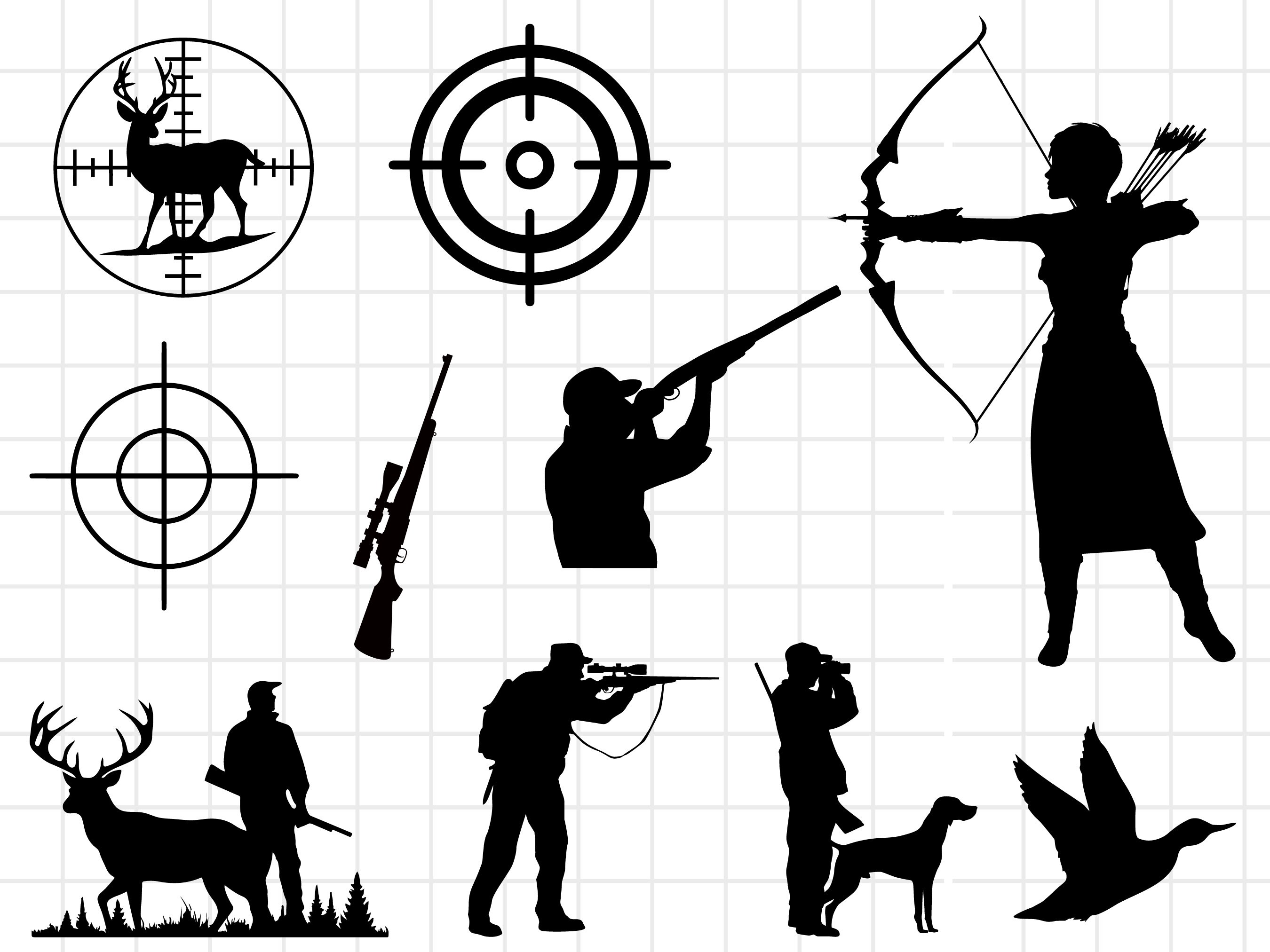 Hunter Svg, Svg Files for Cricut, Hunter Silhouette, Hunt Cut File ...