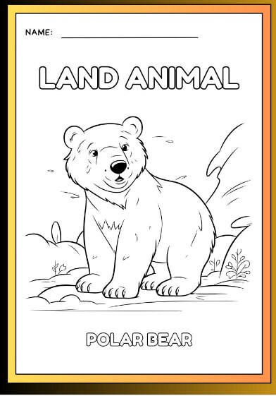 Wild Animal Coloring Pages: Fun Kids Activity (digital Download) - Etsy