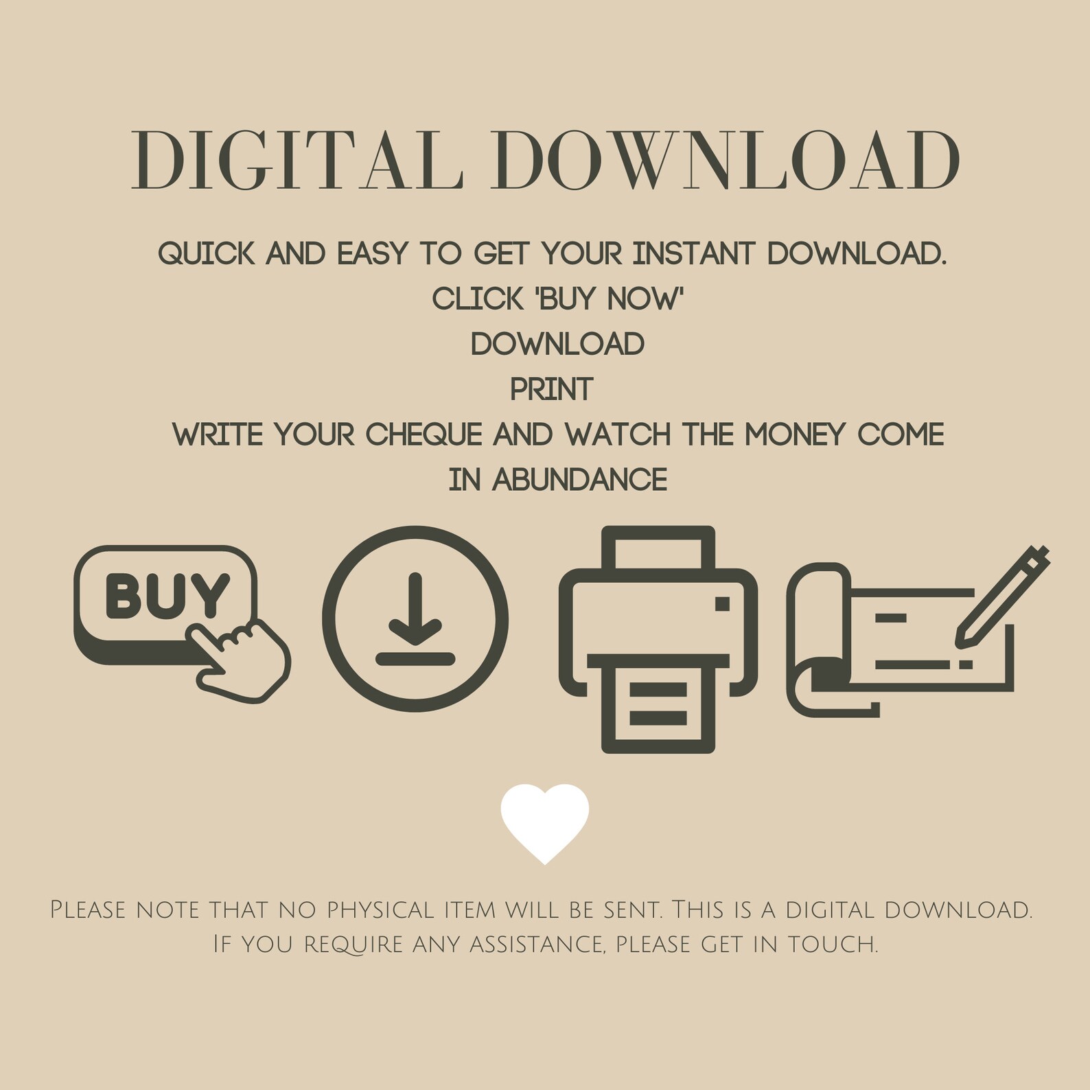 Manifestation Cheque Money Abundance for Law of Attraction Vision Board ...