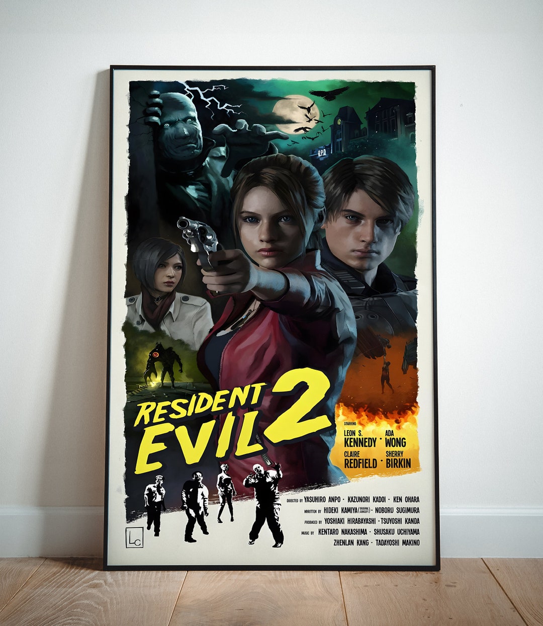 Resident Evil Posters, Game Posters, Canvas Wall Art, High Quality ...