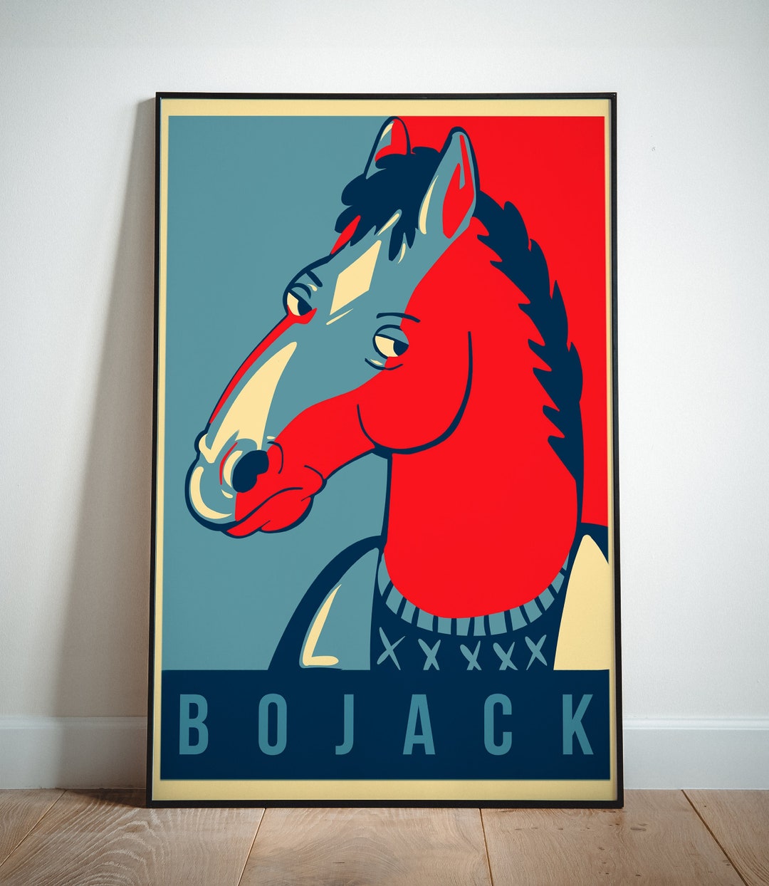 Bojack Horseman Poster, Tv Show Posters, Canvas Wall Art, High Quality Print, Wall Print, Canvas ...