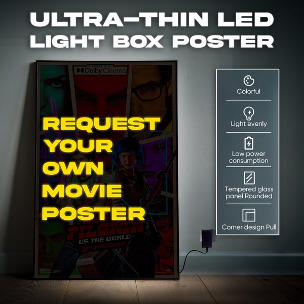 Movie Poster Light Box - Etsy