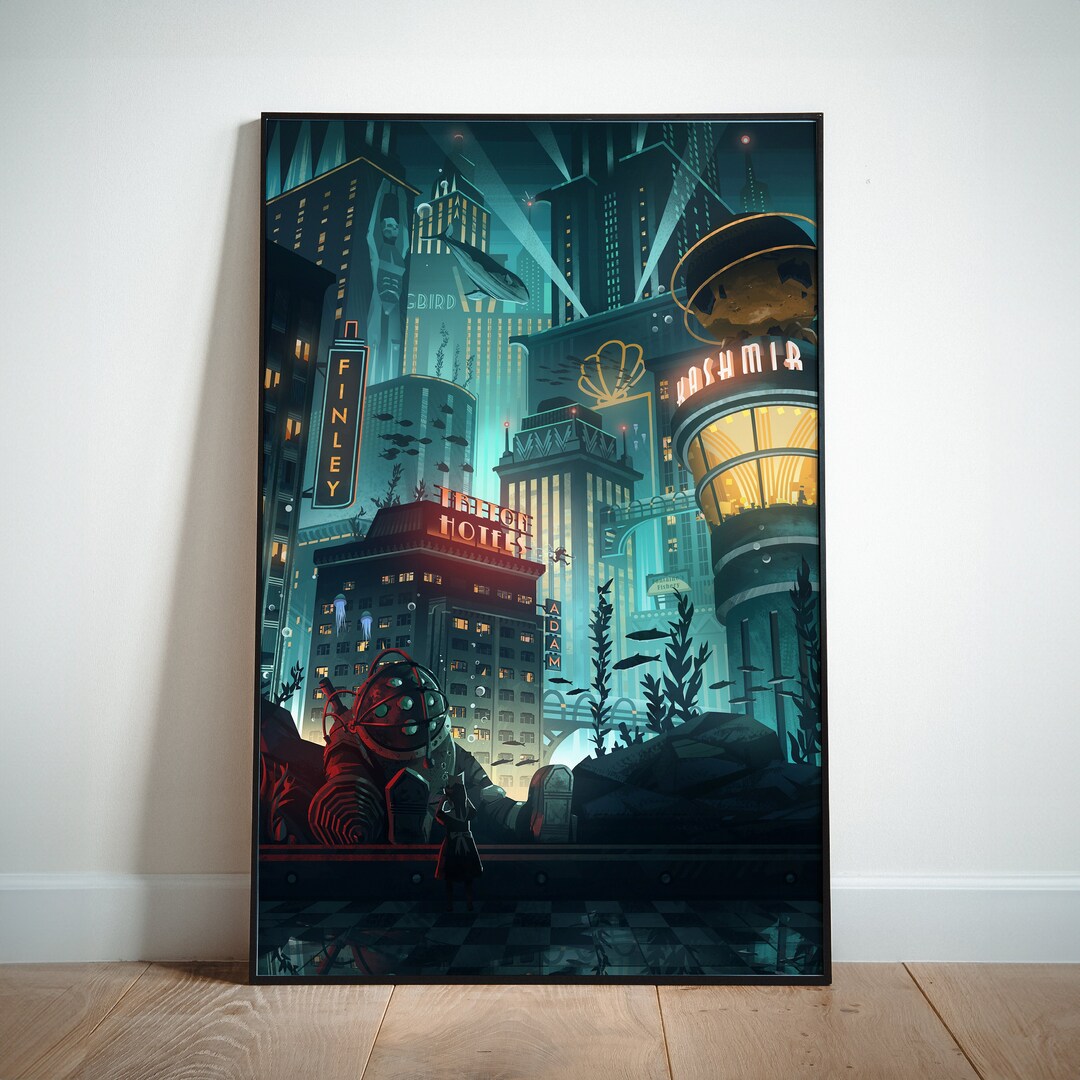 Bioshock Poster, Game Posters, Canvas Wall Art, High Quality Print ...